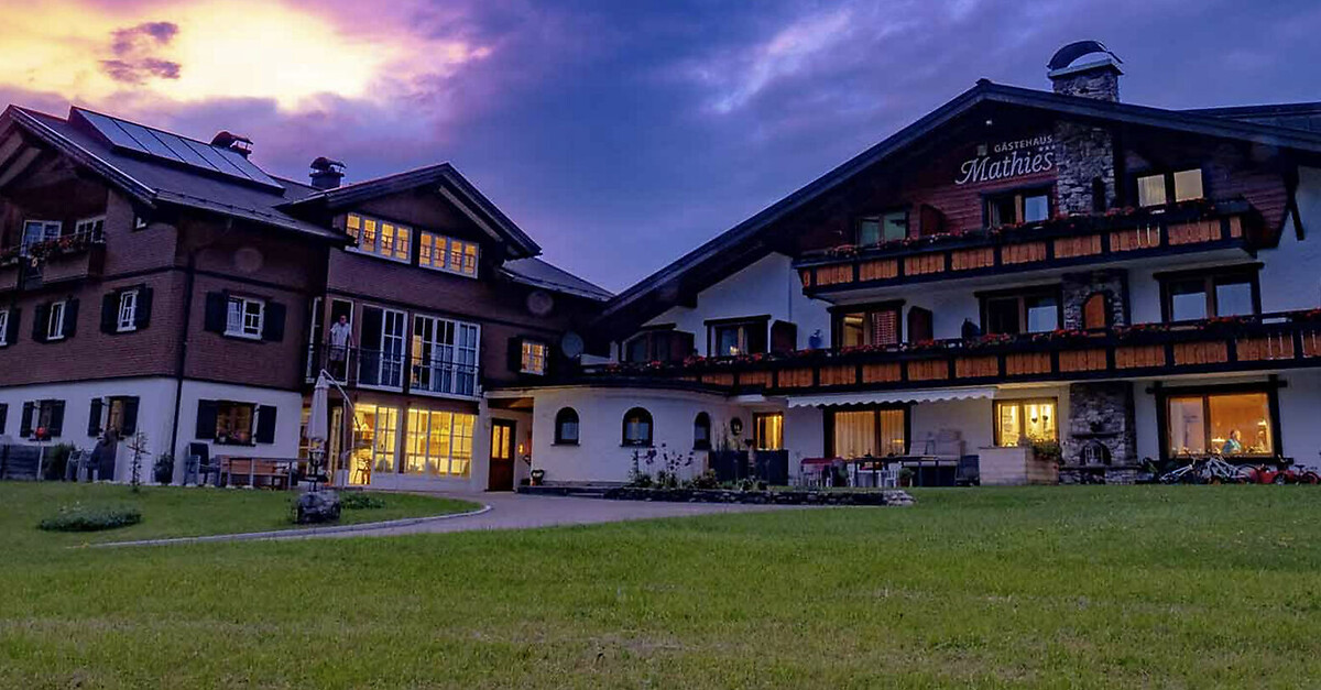 Gästehaus Mathies: Pension / Vakantiewoning Mittelberg, Kleinwalsertal ...