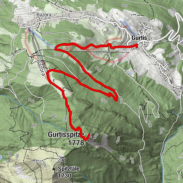 Gurtis - Zäwas-Heil Spitze - Gurtisspitze - BERGFEX - Wanderung - Tour ...