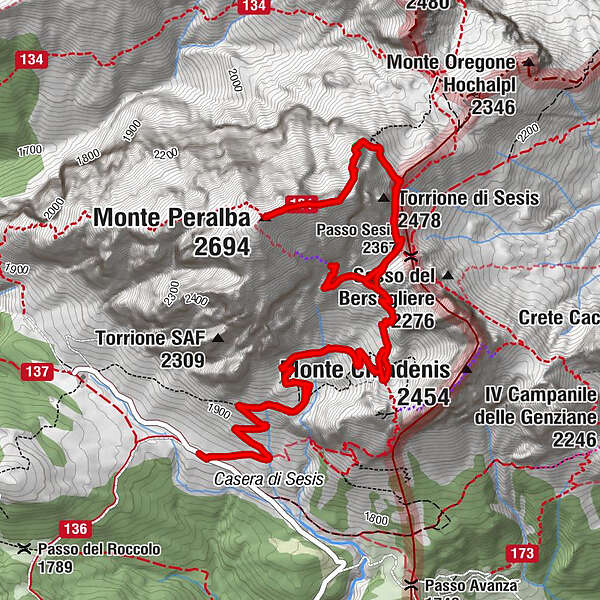 Sappada - Monte Peralba - Torrione di Sesis - Rifugio Pier Fortunato ...