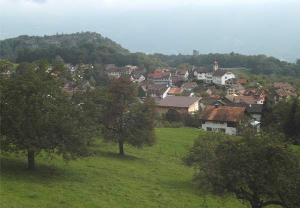BERGFEX: Panoramakarte Oberschan: Karte Oberschan - Alm - Oberschan