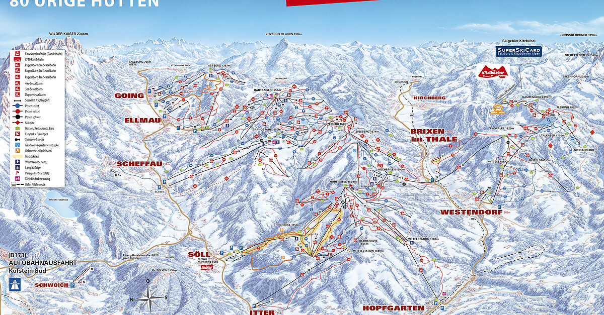 BERGFEX: Snow report SkiWelt / Scheffau: Snow depth SkiWelt / Scheffau ...