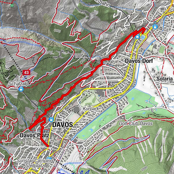 Hohe Promenade Davos - BERGFEX - Wanderung - Tour Graubünden