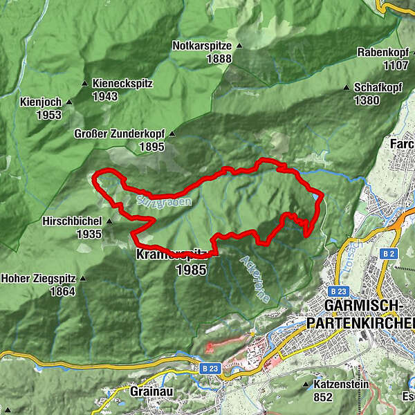Garmisch-Partenkirchen - Mittergern - Kramerspitz - Berggasthof ...