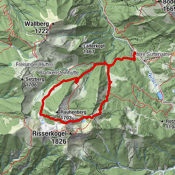 Rottach-Egern - Blankenstein - Plankensteinnadel - Röthenstein ...
