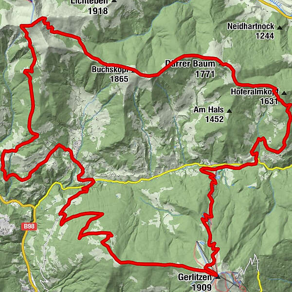 arriachXtreme (Arriach Umrundung) - BERGFEX - Hiking - Tour Carinthia