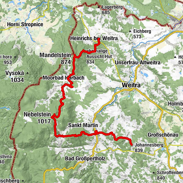 4-Berge Marsch Mandelstein - Nebelstein - Wachberg - Johannesberg ...
