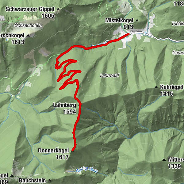 Lahnberg und Donnerkogel - BERGFEX - Wanderung - Tour Niederösterreich