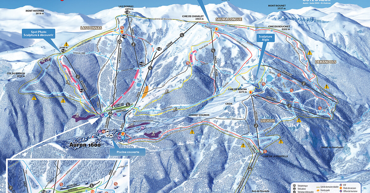 BERGFEX: Skigebied Auron - Skivakantie Auron