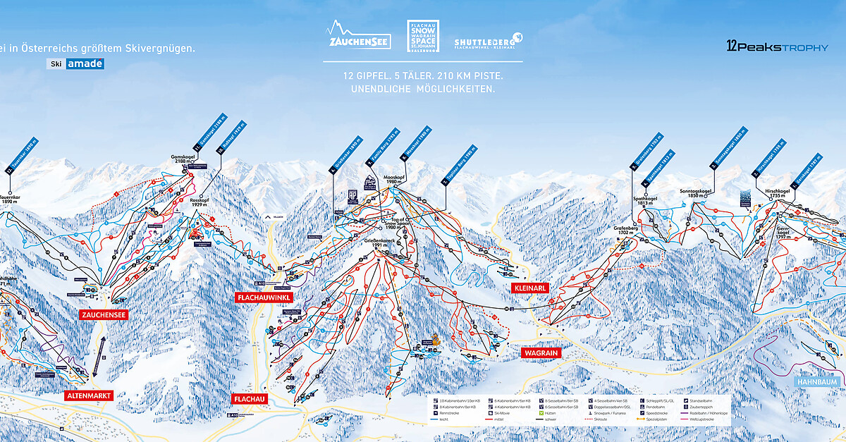BERGFEX: Skigebiet Ski amade / Zauchensee / Flachauwinkl - Skiurlaub Ski amade / Zauchensee ...