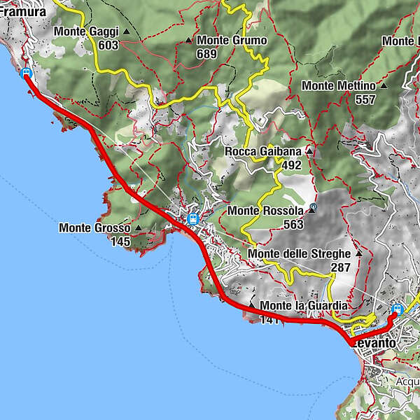 SP_21 Fuß- und Radweg Levanto – Bonassola – Framura - BERGFEX ...