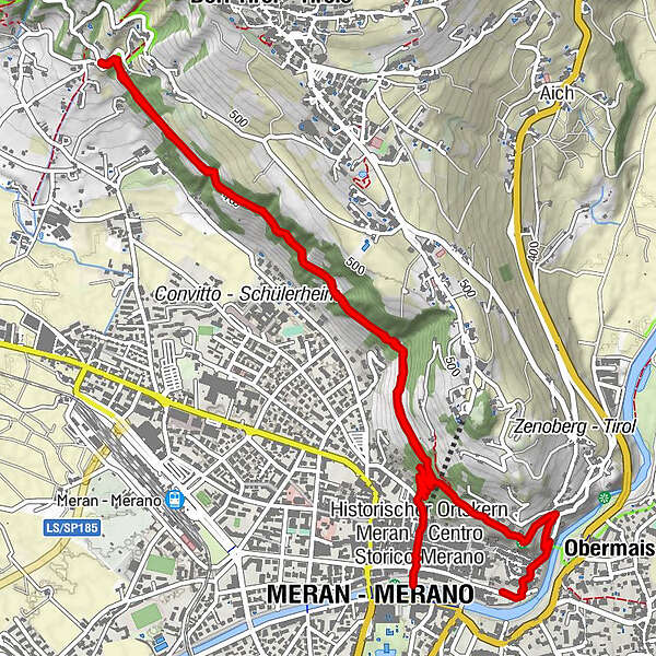 Meran Tappeinerweg - BERGFEX - Wanderung - Tour Südtirol
