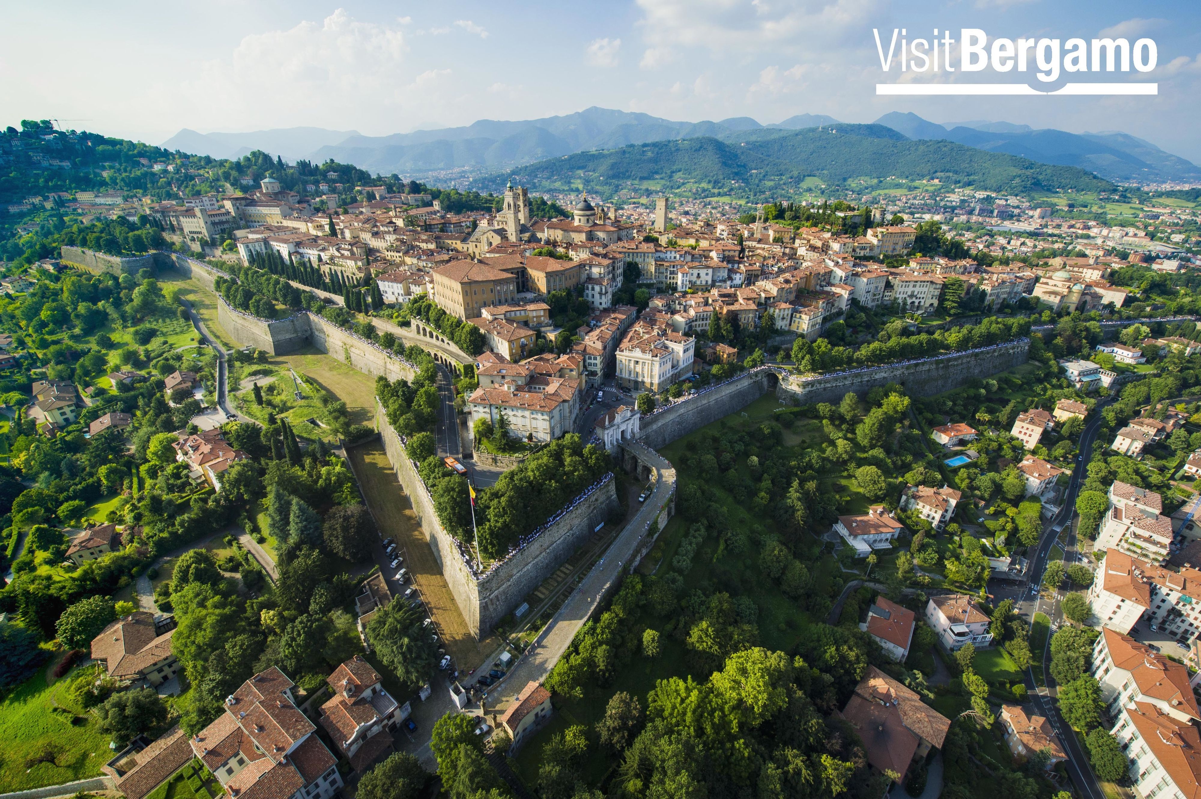 BERGFEX: Carte panoramique Bergamo: Carte Bergamo - Alpage - Bergamo