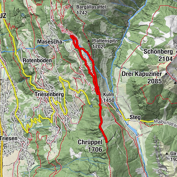 Berggasthaus Silum - Silum - Chrüppel - BERGFEX - Wanderung - Tour ...