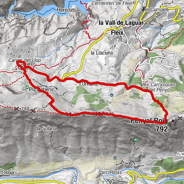 Benimaurell-Cavall Verd-Benimaurell - BERGFEX - Bergwandern - Tour Valencia