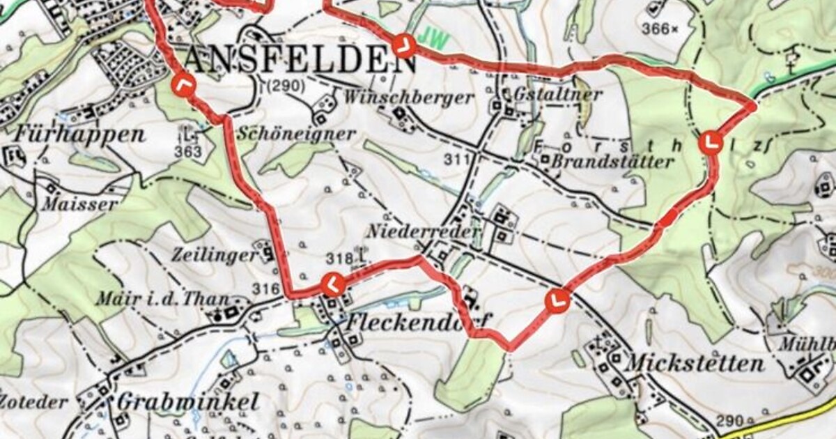 Wanderung in Ansfelden, Österreich