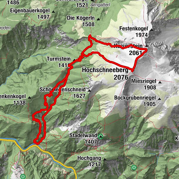 Hochschneeberg über Weichtalklamm - BERGFEX - Wanderung - Tour ...