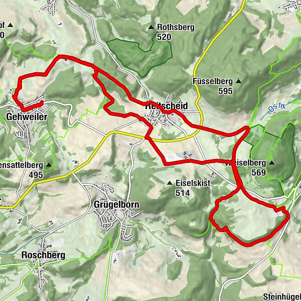 Gehweiler-Steinerner Schrank Tour - BERGFEX - Wanderung - Tour Saarland