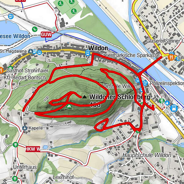 Wildon - Wildoner Schloßberg - BERGFEX - Wanderung - Tour Steiermark