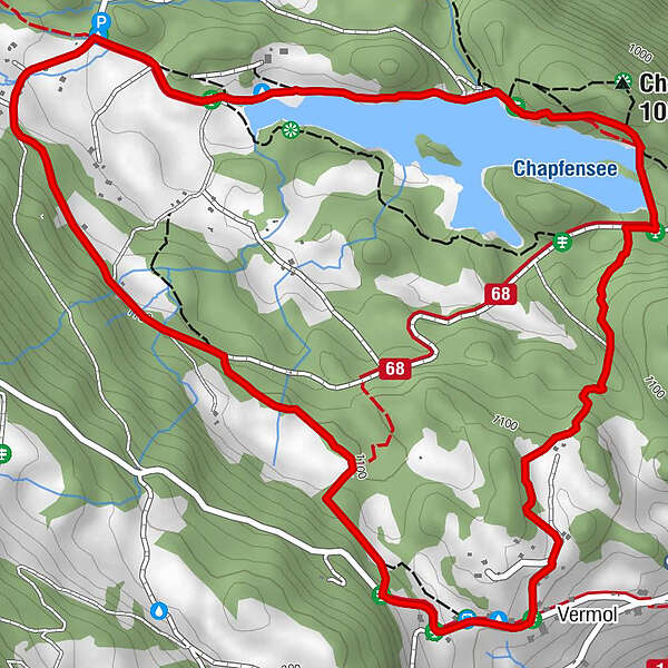 Vermol - Chapfenstein - Mels - BERGFEX - Wanderung - Tour Ostschweiz