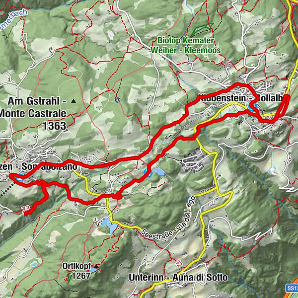 Ritten, Klobenstein nach Oberbozen, Erdpyramiden und zurück - BERGFEX ...