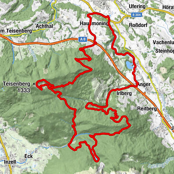 Teisendorf_Stoisseralm und Frillensee - BERGFEX - Mountainbike - Tour ...