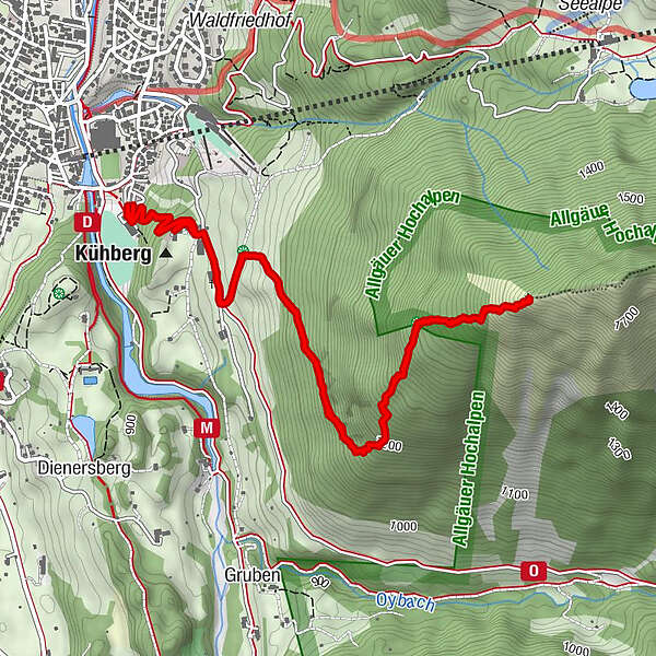 Oberstdorf - Schattenberg - BERGFEX - Wanderung - Tour Bayern