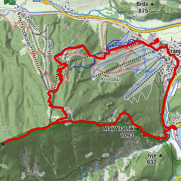 Kranjska Gora - Mali Vratnik - Veliki Vratnik - Vitranc - BERGFEX ...