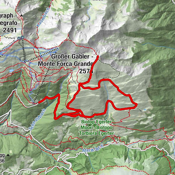 Innerpalmschoß - Plancios di Dentro - Schatzerhütte - Großer Gabler ...