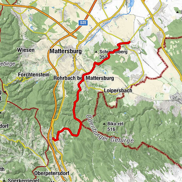 Draßburg/Rasporak - Rohrbacher Kogel - Dreimarkstein - Sieggraben ...