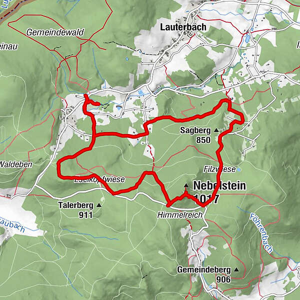 Gemeinde Moorbad Harbach - Sagberg - Nebelsteinhütte - Nebelstein ...