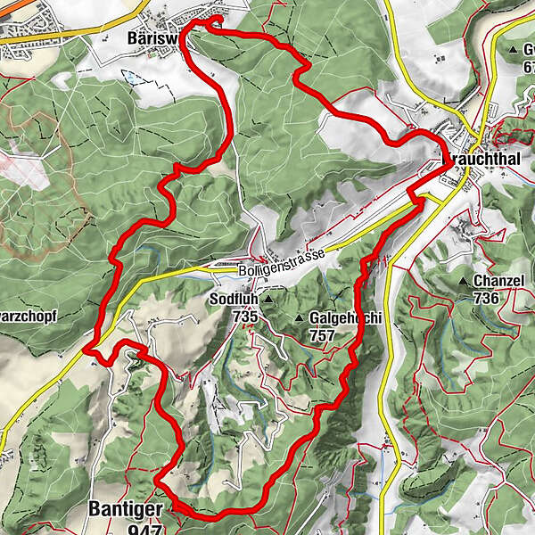 Krauchthal - Bantiger - Bäriswil - BERGFEX - Wanderung - Tour Berner ...