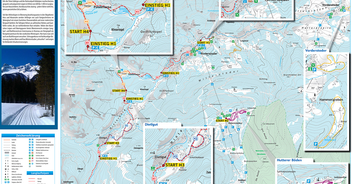 BERGFEX: Cross-country skiing Hinterstoder: Cross-country skiing ...