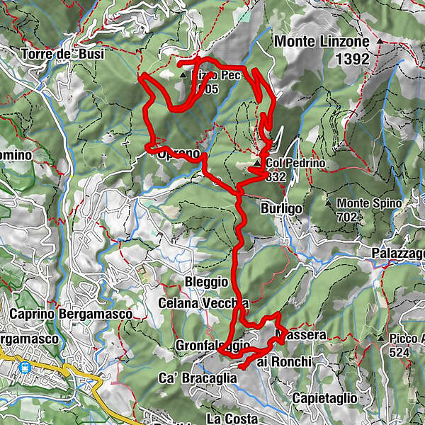 Riviera - Monte Ghignoletti - Col Pedrino - Pizzo Pec - BERGFEX ...