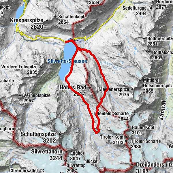 Silvretta-Haus - Restaurant Silvrettasee - Wiesbadener Hütte - Marienkapelle - BERGFEX ...