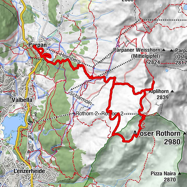 Parpan - Restaurant am Parpaner Rothorn - Parpaner Rothorn - BERGFEX - Wanderung - Tour Graubünden