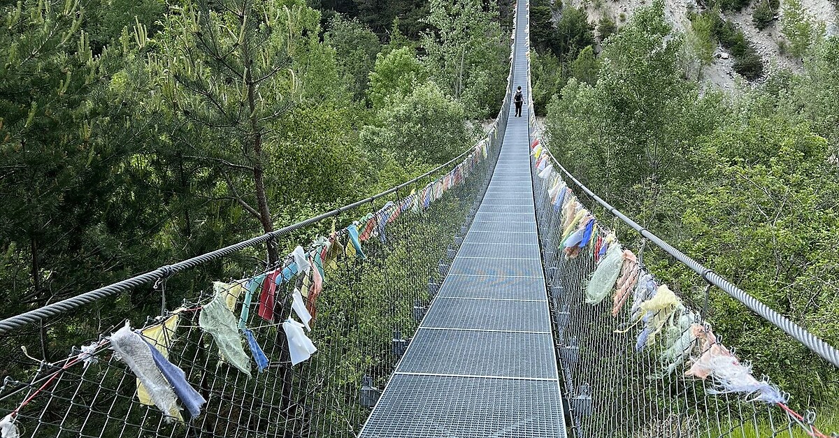 Leuk, Bhutanbrücke Pfynwald Rundi - BERGFEX - Wanderung - Tour Wallis