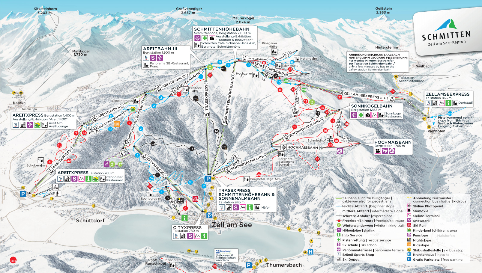 BERGFEX: Skiregion Schmittenhöhe - Skiurlaub Schmittenhöhe