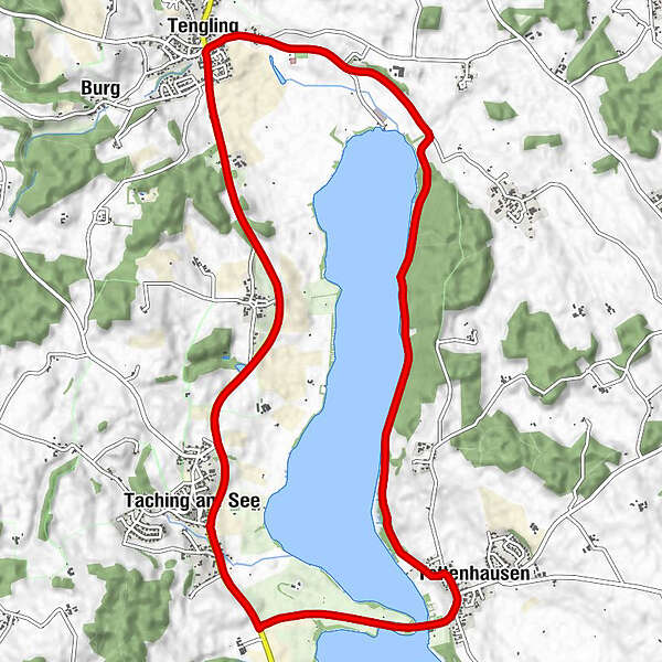 Tachinger Seeweg - BERGFEX - Wanderung - Tour Bayern