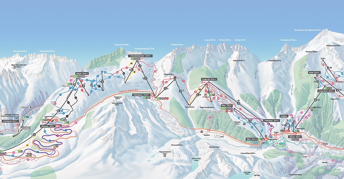 Cámaras web en Andermatt - Gemsstock - bergfex