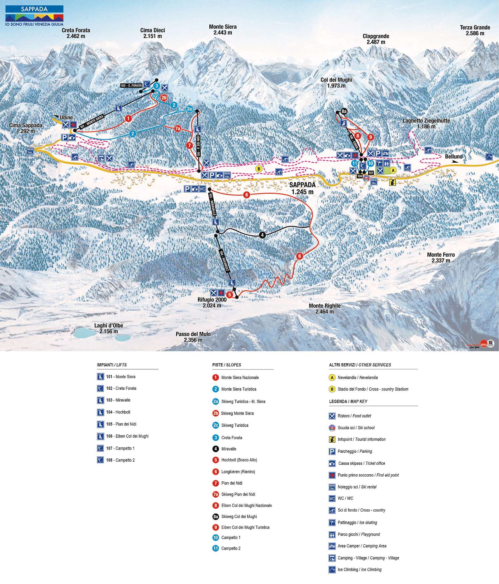 BERGFEX: Estación de esquí Sappada - Vacaciones de esquí Sappada