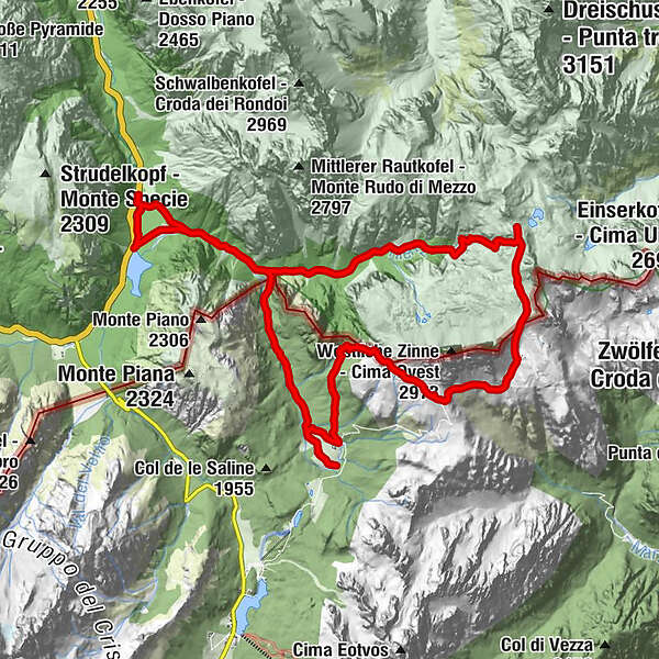 Drei-Zinnenblick - Dreizinnenhütte - Rifugio Locatelli alle Tre Cime ...