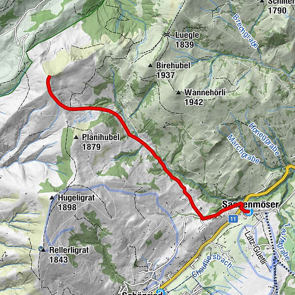 Von Saanenmöser durchs Tal der kleinen Simme - BERGFEX - Smučarska tura ...