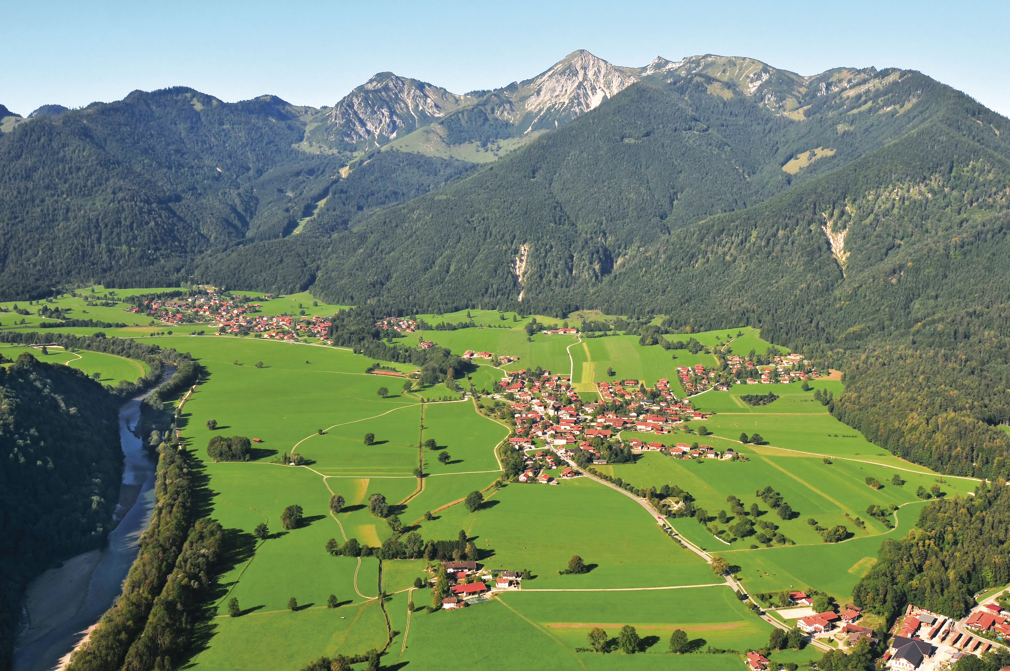 BERGFEX: Panoramakarte Schleching: Karte Schleching - Alm - Schleching