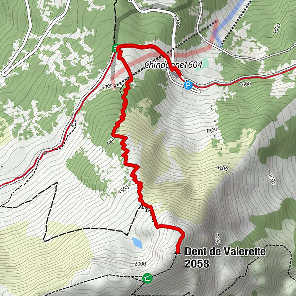 Chindonne - Dent de Valerette - Auberge de Chindonne - BERGFEX ...