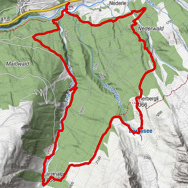 Rundwanderung Berglisee, Mathon - BERGFEX - Wanderung - Tour Tirol