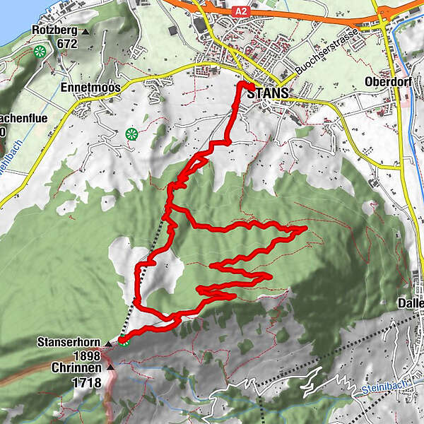 Stanserhorn - BERGFEX - Wanderung - Tour Luzern - Vierwaldstättersee