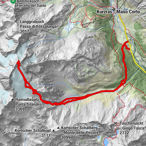 Saldurspitze von Kurzras (Ausgangspunkt Koflhöfe) - BERGFEX - Skitour ...