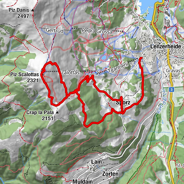 Vaz/Obervaz - Alp Fops - Piz Scalottas - Guarda Val - BERGFEX ...