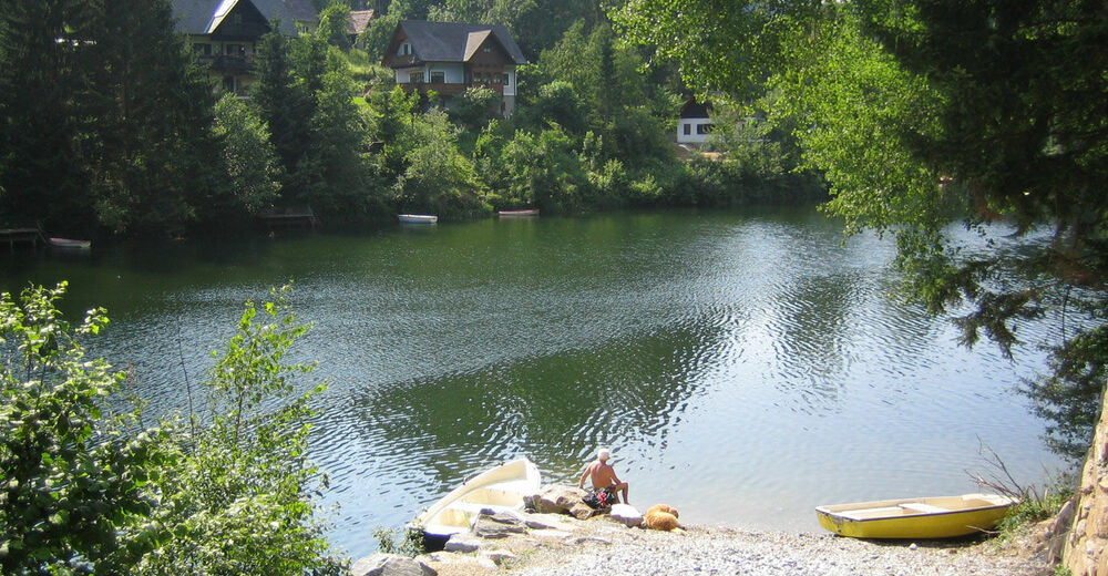 BERGFEX-Badesee Hirzmann Stausee - Naturbadesee - See - Baden - Schwimmen
