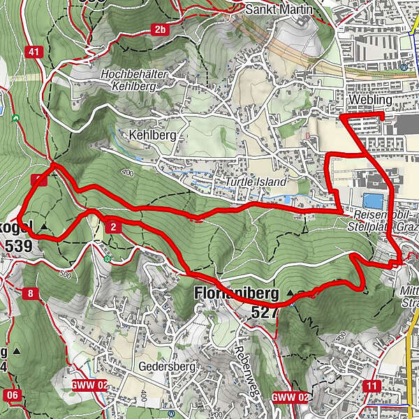 Webling - Florianiberg - Bockkogel - BERGFEX - Wanderung - Tour Steiermark